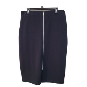 Ana & Kate | Skirts | Ana Kate Pencil Skirt Back Zipper Navy Size Xl ...